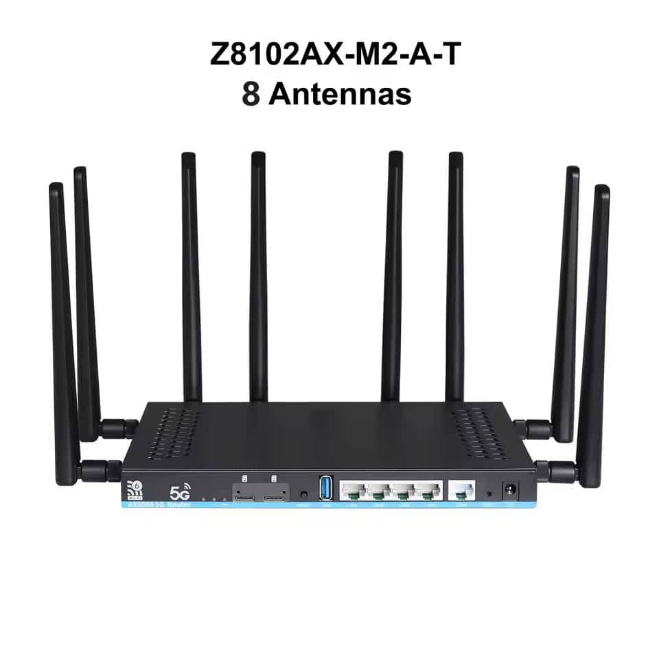 ZBT 5G Dual SIM WiFi 6 Router - 3000Mbps, OpenWrt, 1GB DDR4, 4 LAN ...